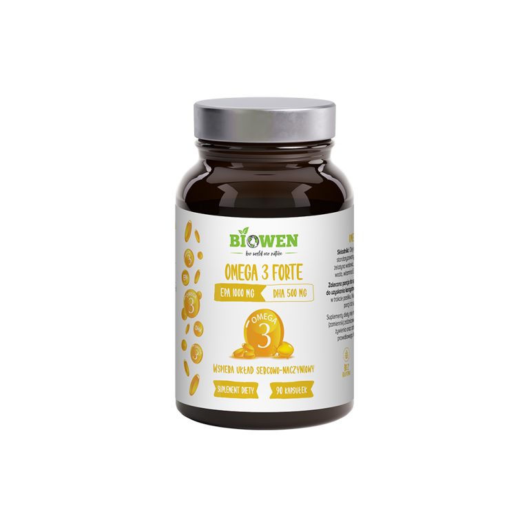 Omega 3 Forte 1000 mg EPA, 500 mg DHA Biowen - 90 capsules - Hemp King
